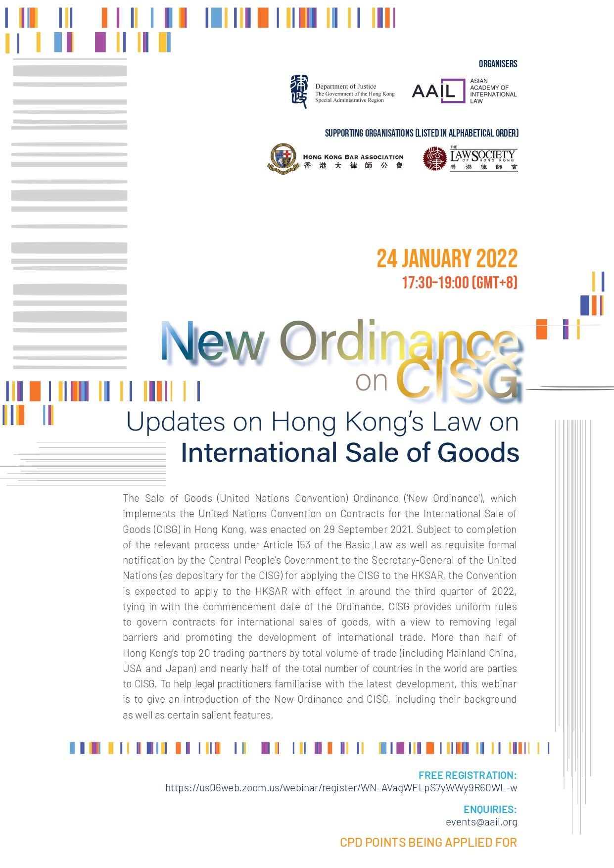 Conference with Professor Dr. Ulrich G. Schroeter (member of the “CISG ...